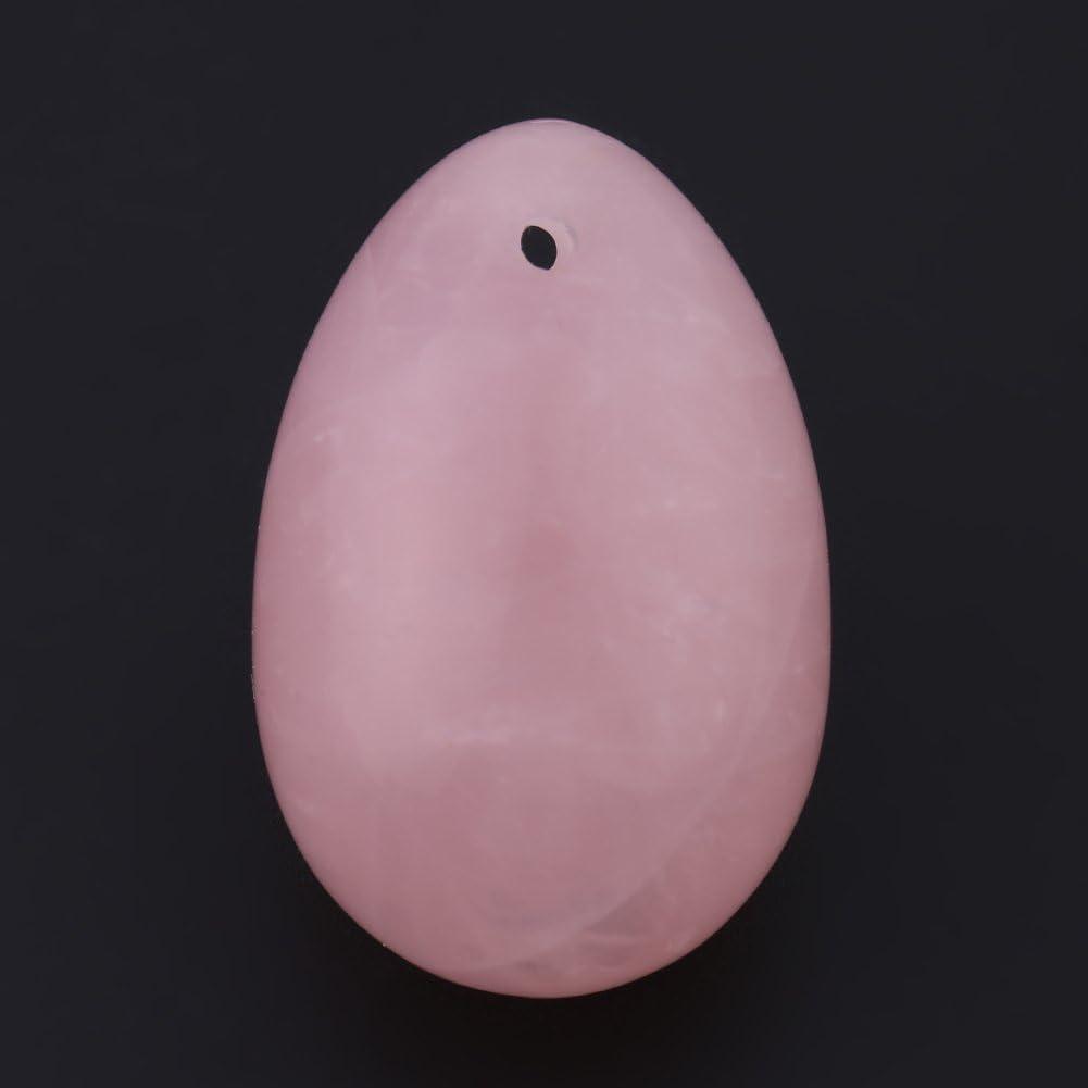 Rose Quartz Yoni Stone | Egg-Shaped Massage & Cone Exercise for Pelvic ...