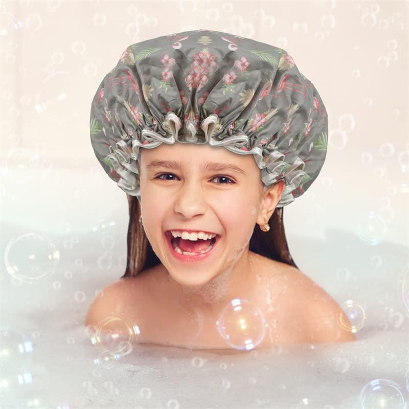 Kids Double Layer Waterproof Shower Cap - Adjustable & Reusable Bath ...