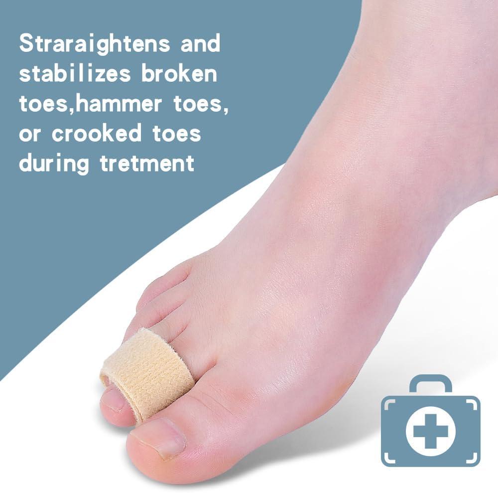 Toe Separators for Overlapping Toes & Bunions - Reusable Fabric Buddy ...
