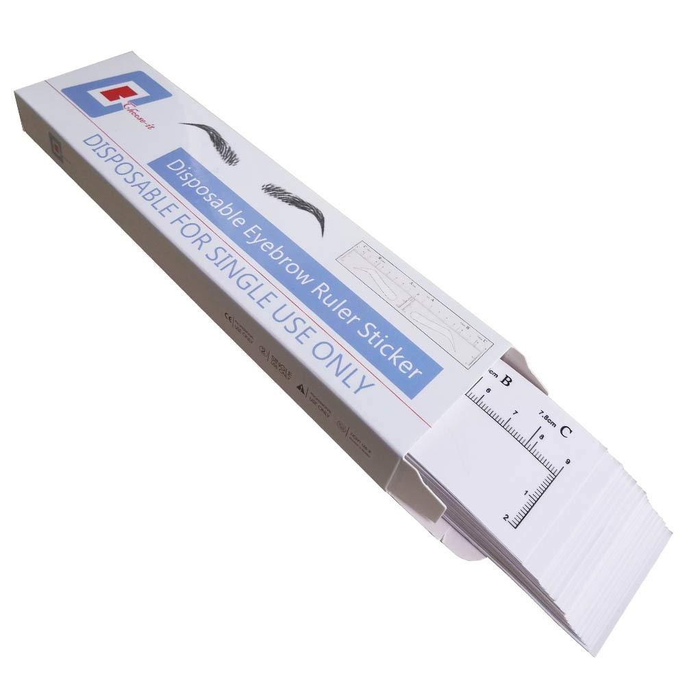 CHOOSE-IT Brow Stamp Tool - 50Pcs High Arch Microblading Ruler Sticker ...