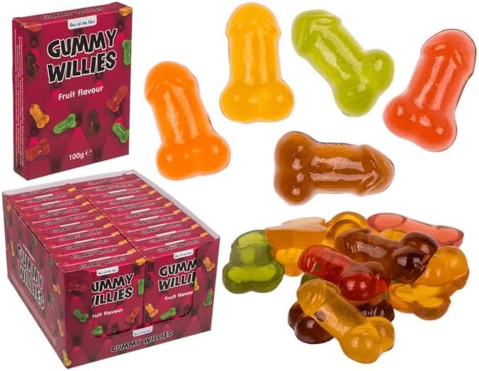 Gummy Willies - Mixed Fruit Flavoured Willy Shaped Sweets | Buy Now ...