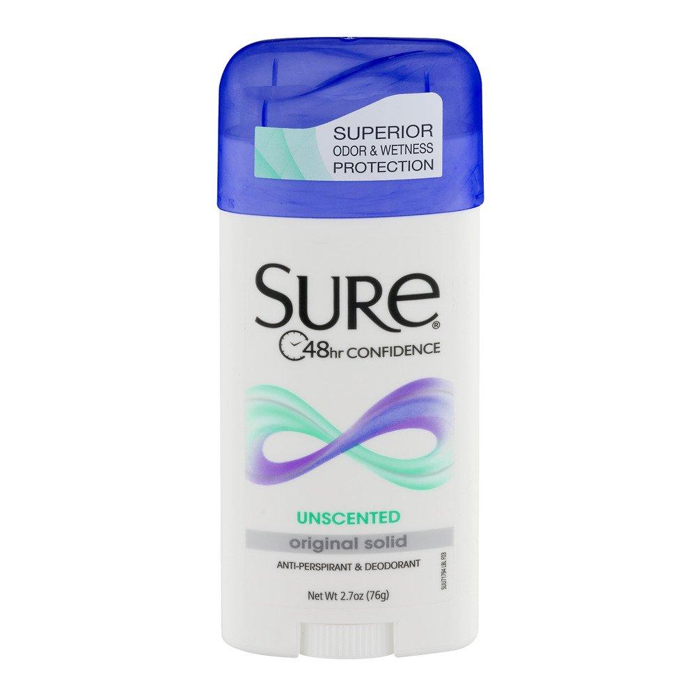 Sure Original Solid Unscented Deodorant - 2.7 oz (2 Pack) | Buy Now ...