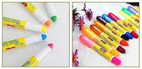 Toru Window Glass Crayon Marker Set - 12 Non-Toxic Aqua Colors ...