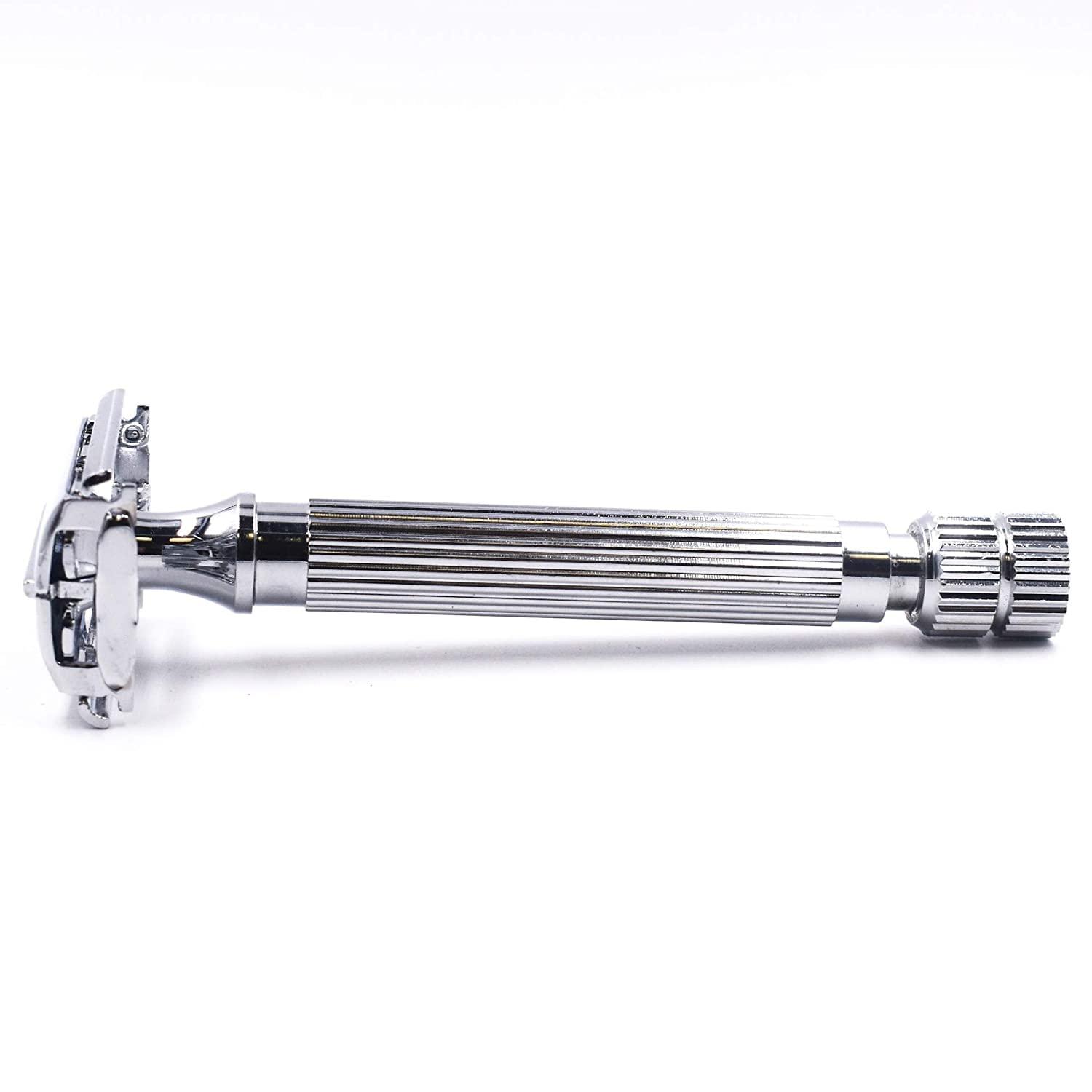 Parker Safety Razor Model 82R - Deluxe Chrome Heavyweight Twist-to-Open ...