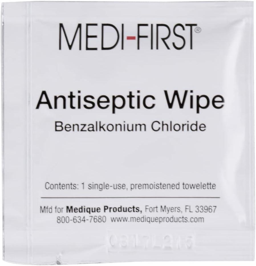 Antiseptic First Aid Wipes - 20 Wipes per Box | Effective First Aid ...