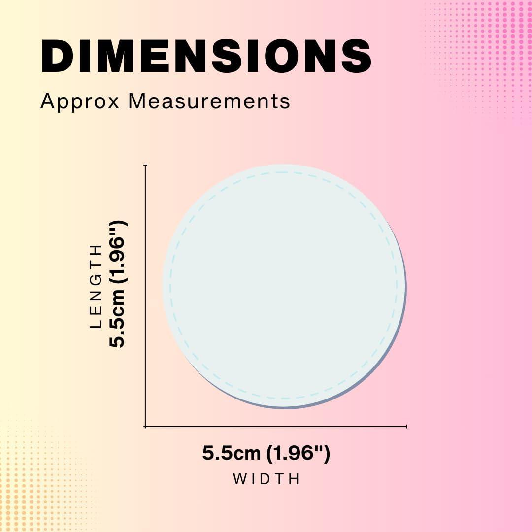 Cotton Round Oval Pads (White Round Pads 500) 500 White Round Pads ...