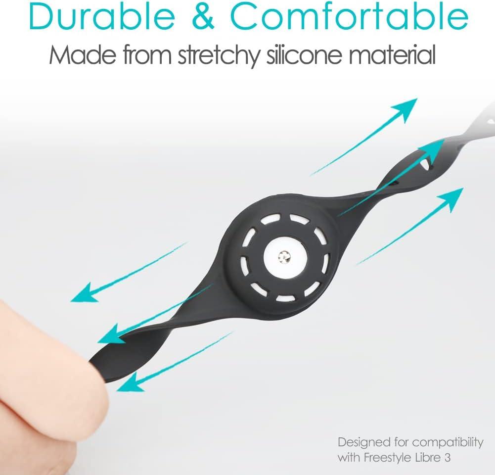 DiaBelt Adjustable Sensor Cover Armband for style Libre 3 14 Day ...