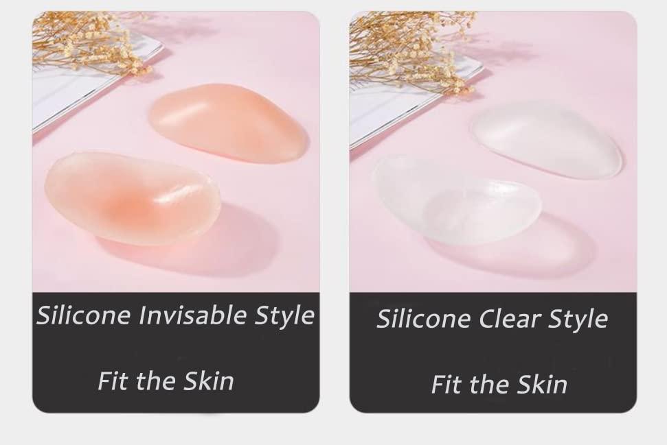 Soft Silicone Shoulder Push-up Pads - Non-Slip Invisible Adhesive ...