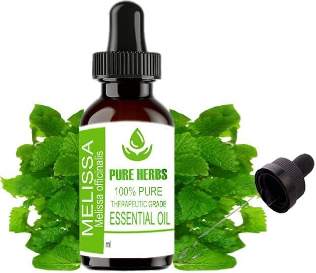 Buy Pure Herbs Melissa Oil (Melissa Officinalis) Essential Oils - 100 ...