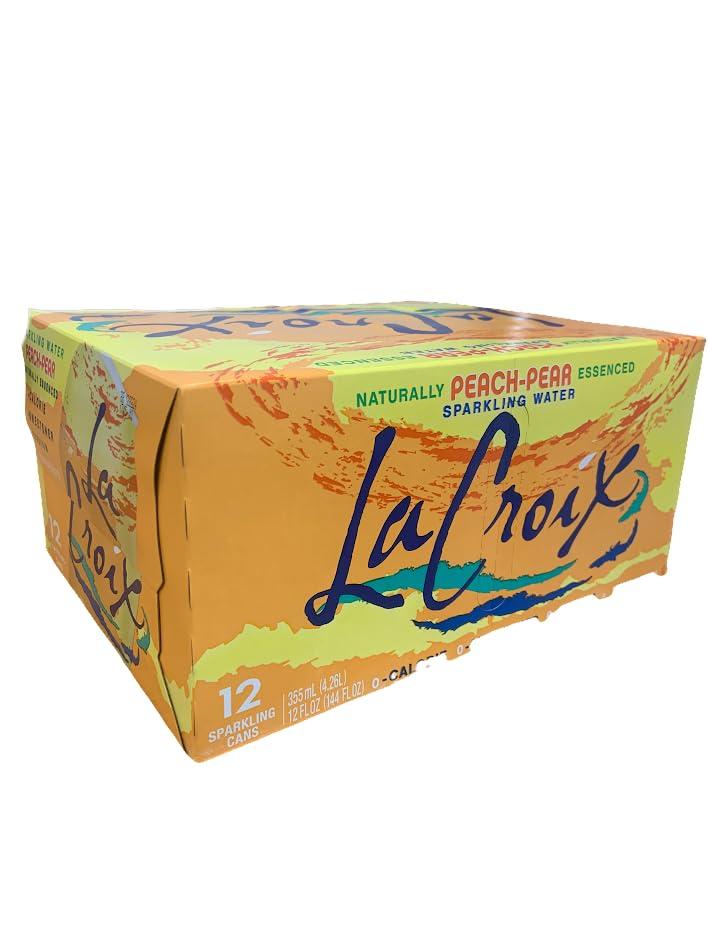 La Croix Naturally Peach - Pear Essenced Sparkling Water | 24 x 355ml ...