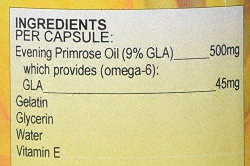 Health Plus Evening Primrose Oil 500mg Omega-6 Supplement - 90 Capsules ...