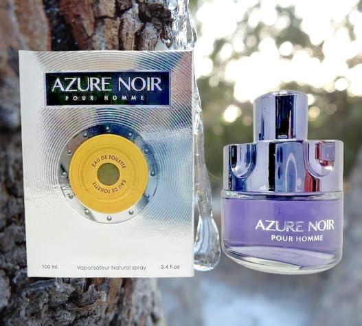 AZURE NOIR Citrus Aromatic fragrance for Men's Cologne 3.4 Oz EDT Eau ...