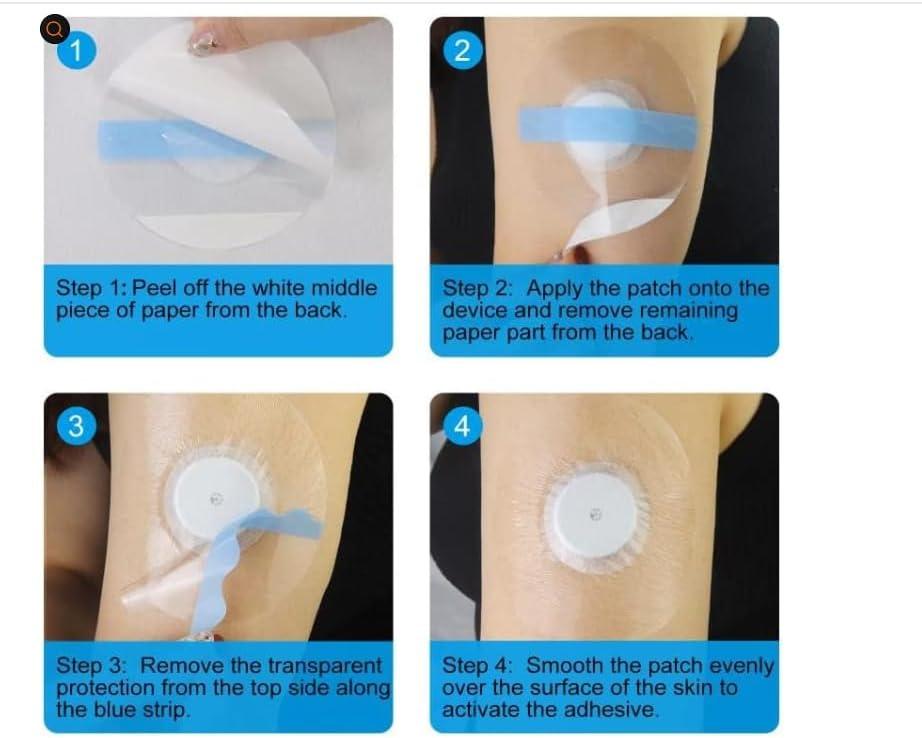 ACBOOR Freestyle Libre 3 Poses - 55 Waterproof Self-Adhesive Plasters ...