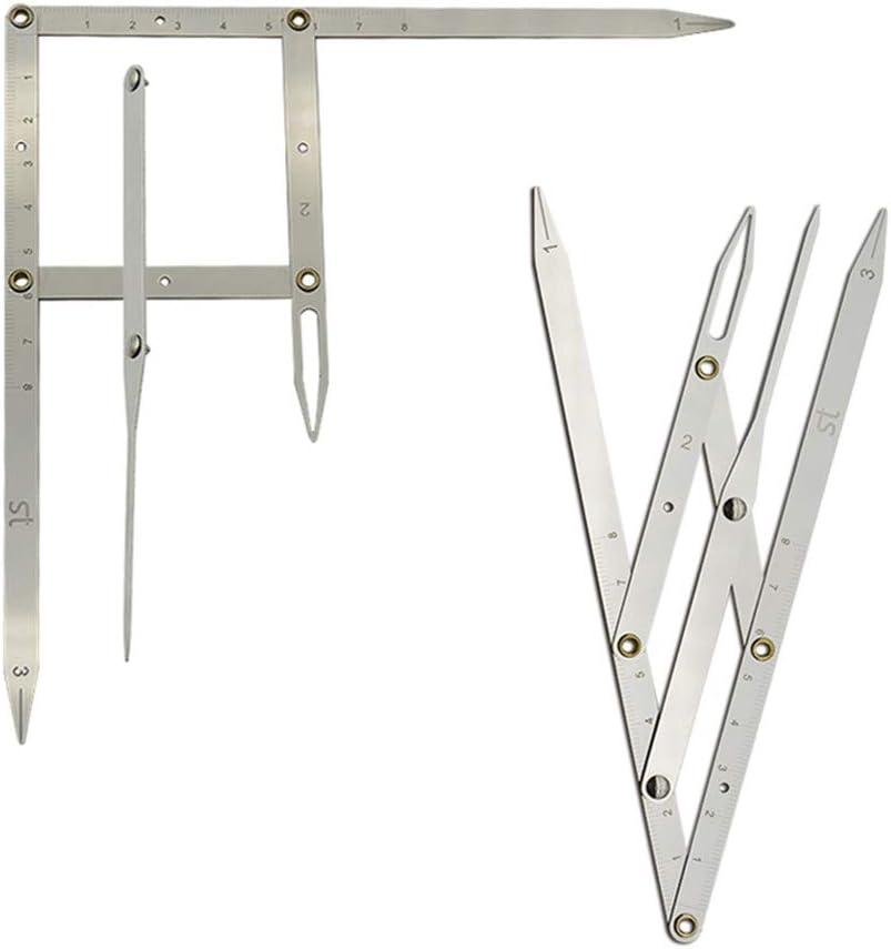 Golden Mean Calipers Stainless Steel Eyebrow Microblading Ruler ...