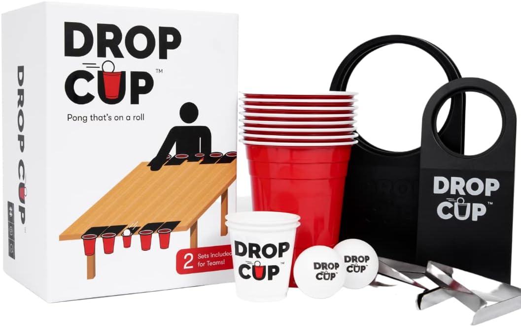 Drop Cup - Family Friendly Party Game for Adults - Pong On A Roll | Buy ...
