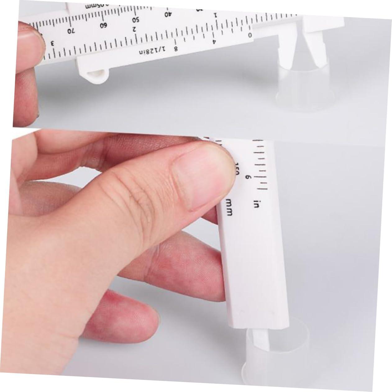 Healvian 24 Pcs Locating Rule Facial Calipers Eyebrow Sliding Gauge ...