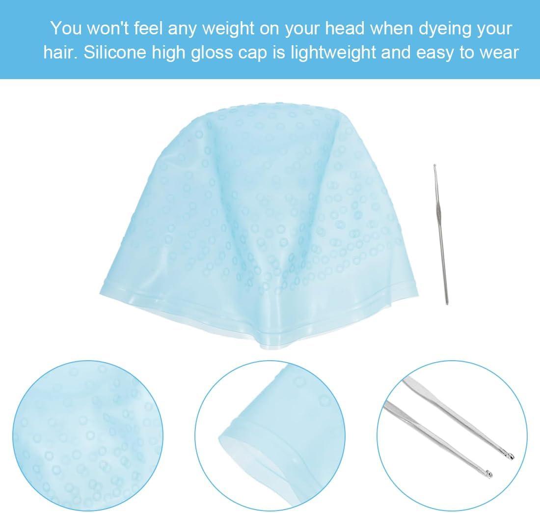 Premium 3-Piece Silicone Highlight Hood Set for Hair Coloring - Ideal ...