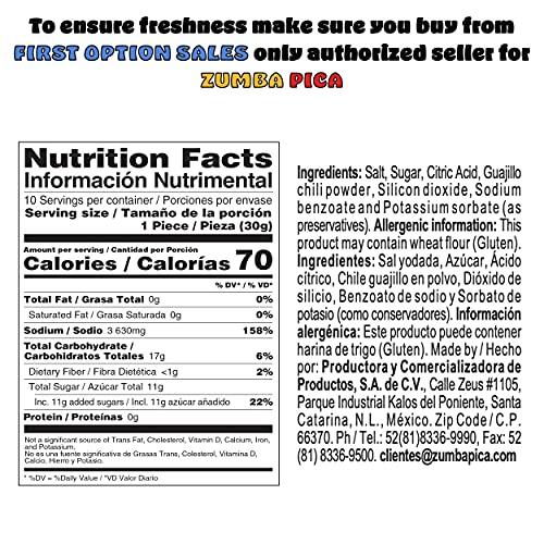 Zumba Acidin Spicy Chili Mix 1.06oz - Pack of 10 | Buy Now with Express ...