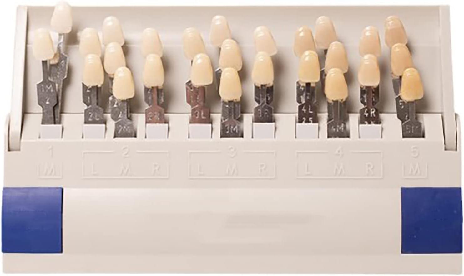 Teeth Shade Guide: 29 Colors Comparison - Removable Tooth Bleaching ...