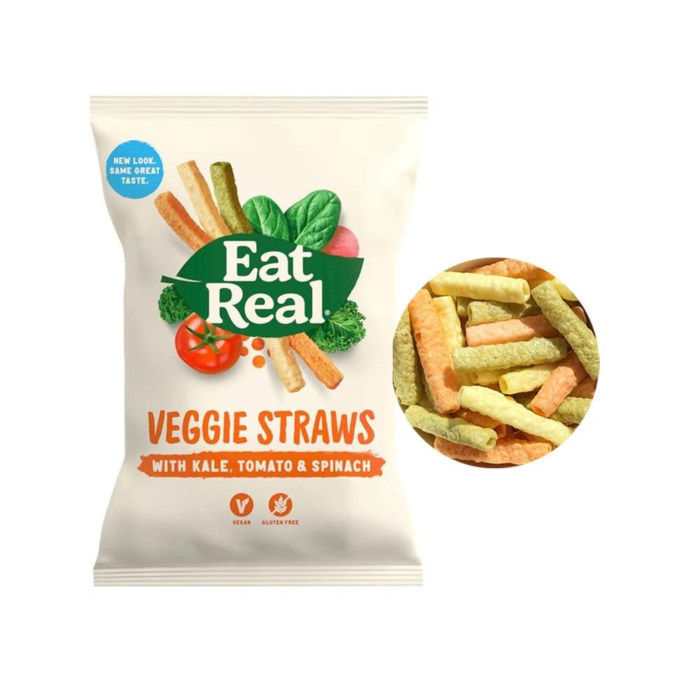 Veggie Straws With Kale Tomato & Spinach Vegan Snack 45g - Vegan Snack ...