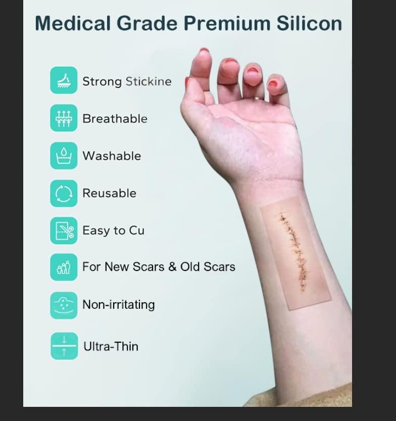 ScarAway Silicone Scar Sheets - 6 Pack for Healing Keloid, C-Section ...