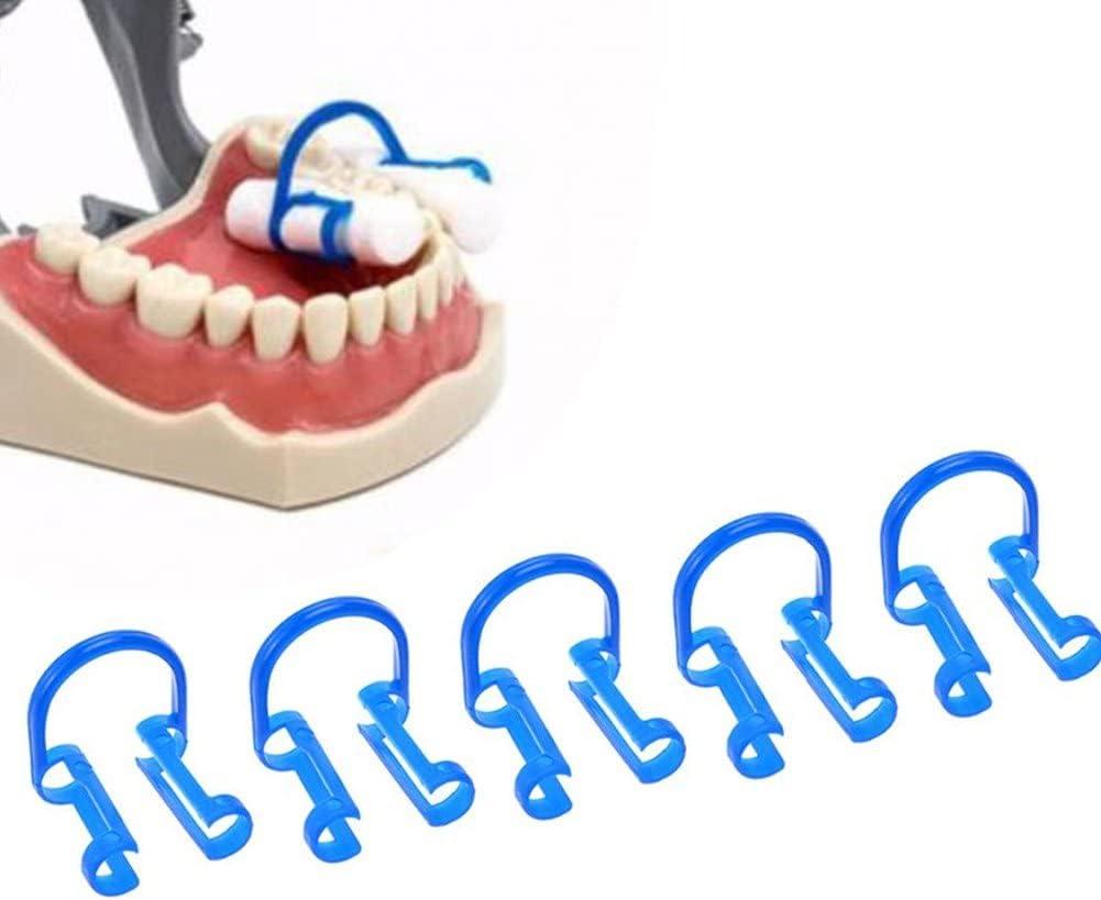 HAOWUL 20 Pcs Blue Roller Holder Clips - Disposable Dental Clips for ...