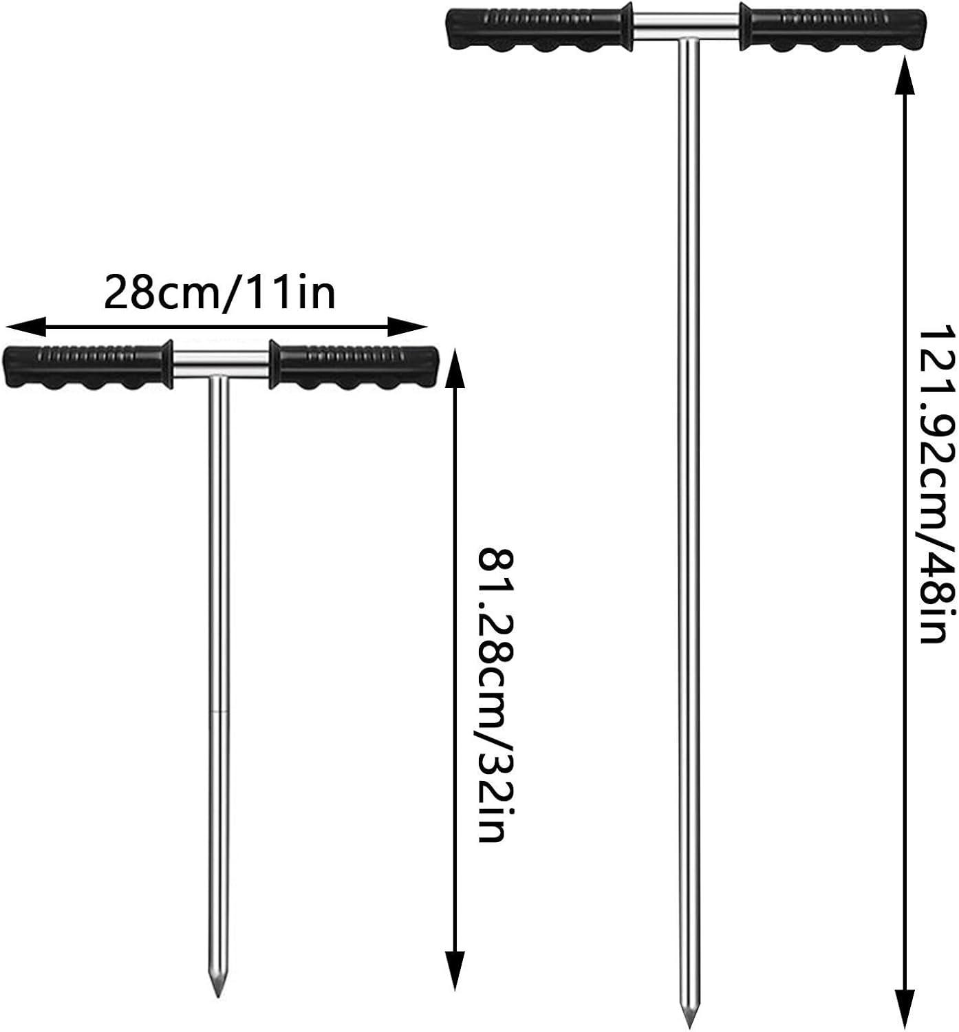 Sysdisen Soil Sample Probe - 32-48 Inch Stainless Steel Floor Test Kit ...