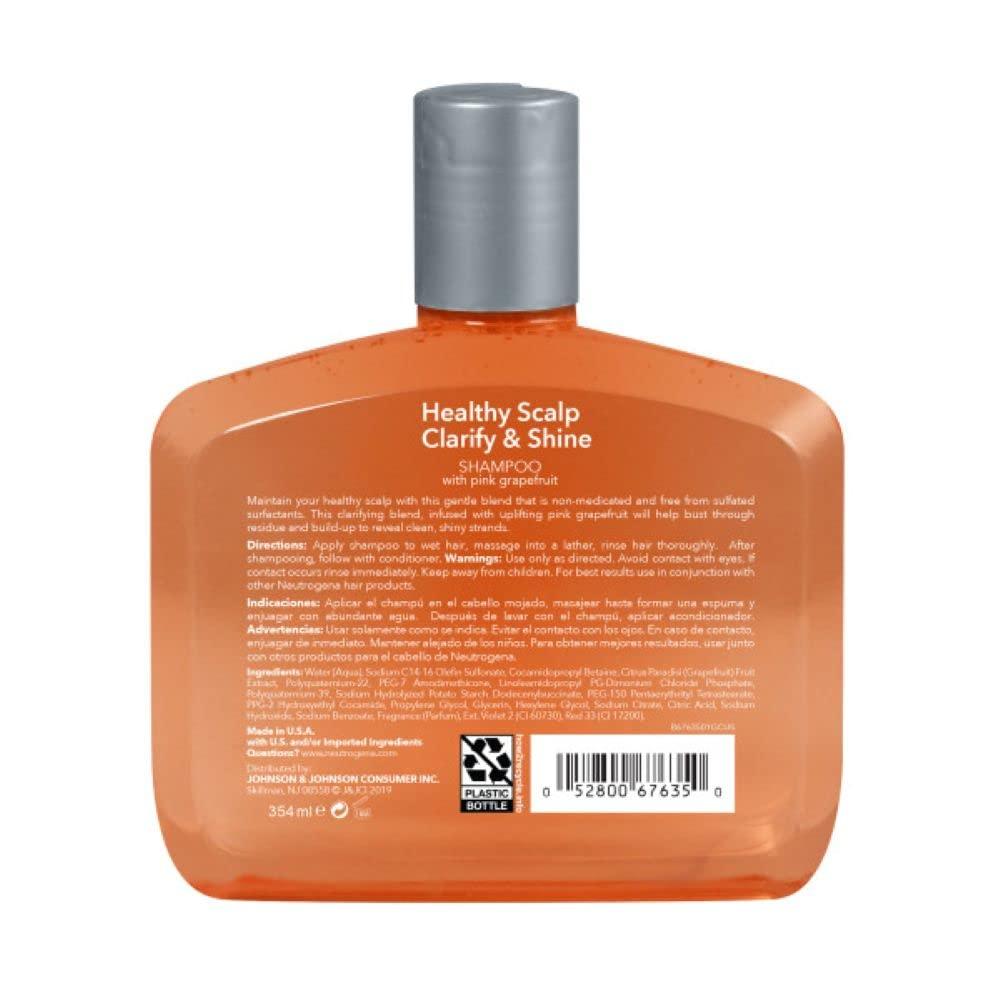 Neutrogena Exfoliating Shampoo for Oily Hair - Clarify & Shine with ...