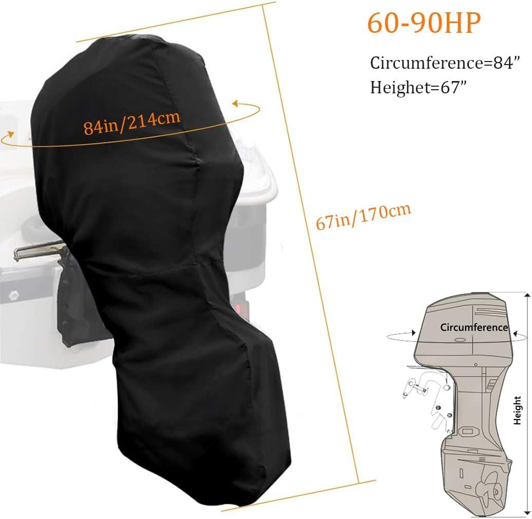 Softclub 60-90 HP Outboard Motor Cover | Waterproof 600D Heavy Duty ...