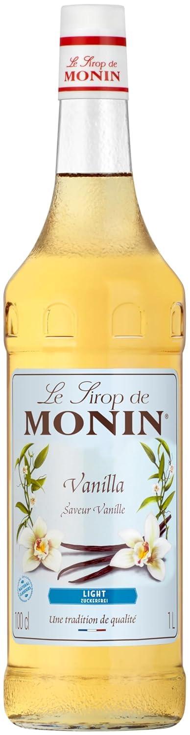Buy Monin Vanille Light Syrup 1L with Pump | Premium Vanilla Flavor for ...