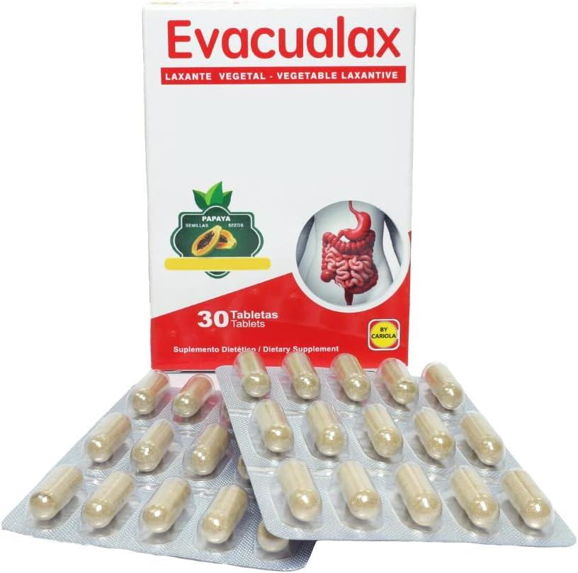 EVACUALAX 30 Tablets - Natural Laxative for Constipation Relief | Stool ...
