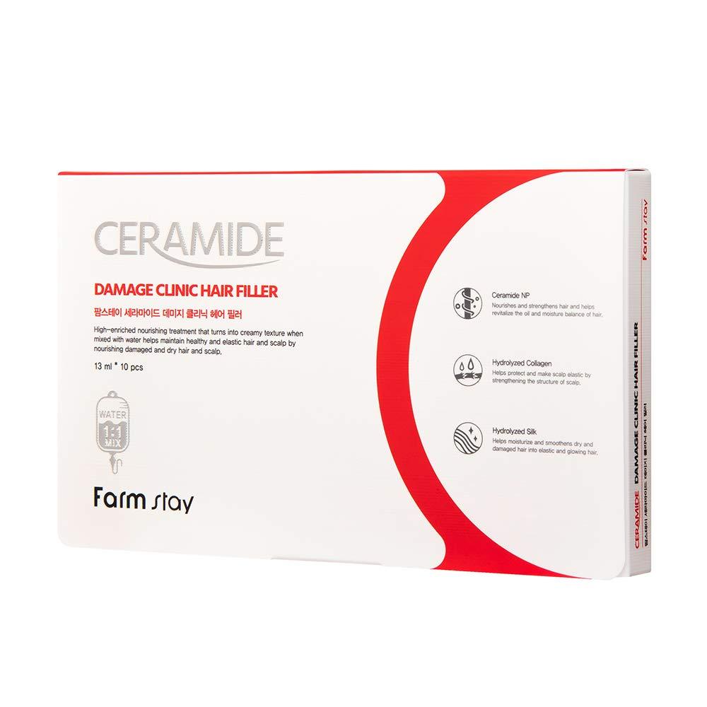 Farmstay Ceramide Damage Clinic Hair Filler - Nourishing Hair Treatment ...