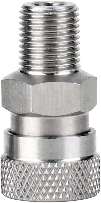 HMKUGO 1/8 NPT Male to 8MM Female Stainless Steel Quick-Disconnect ...