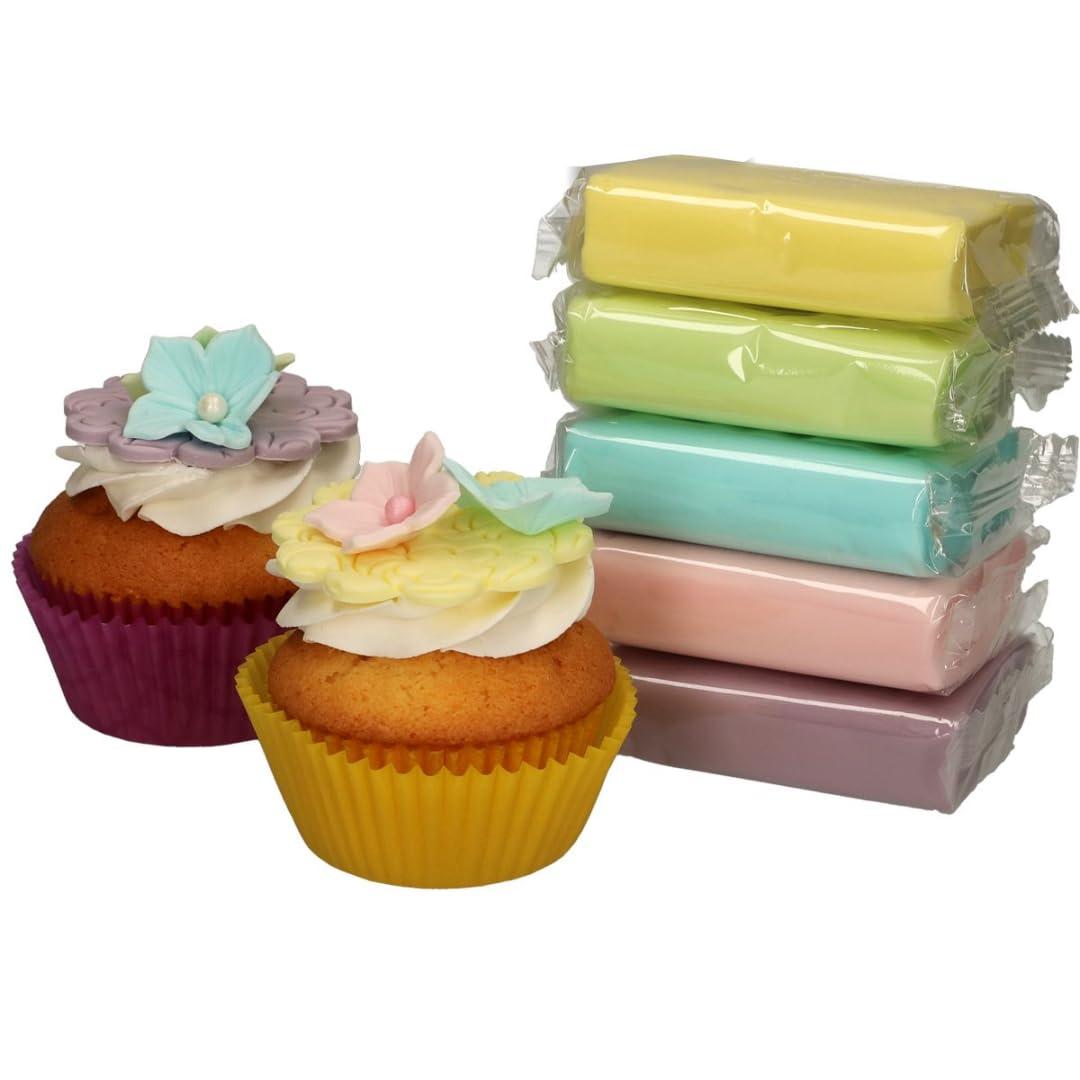 Funcakes Fondant MultiPack Pastel Colors - Easy to Use Smooth ...
