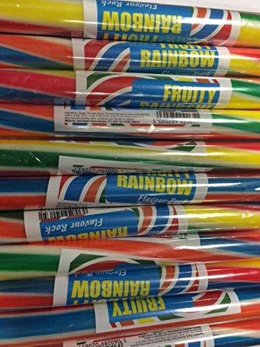 Fruity Rainbow Flavoured Rock Sticks |Party SweetsOld School Flavours ...