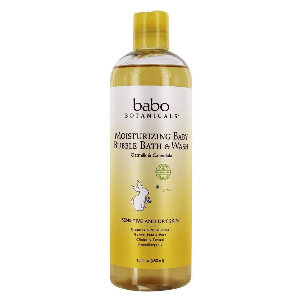 Babo Botanicals Moisturizing Baby Bubble Bath & Wash with Oatmilk ...