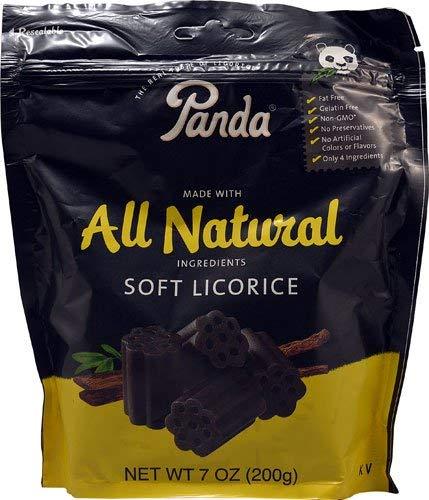 Panda All Natural Soft Licorice 7 Oz. (Pack of 2) - Organic and Vegan ...