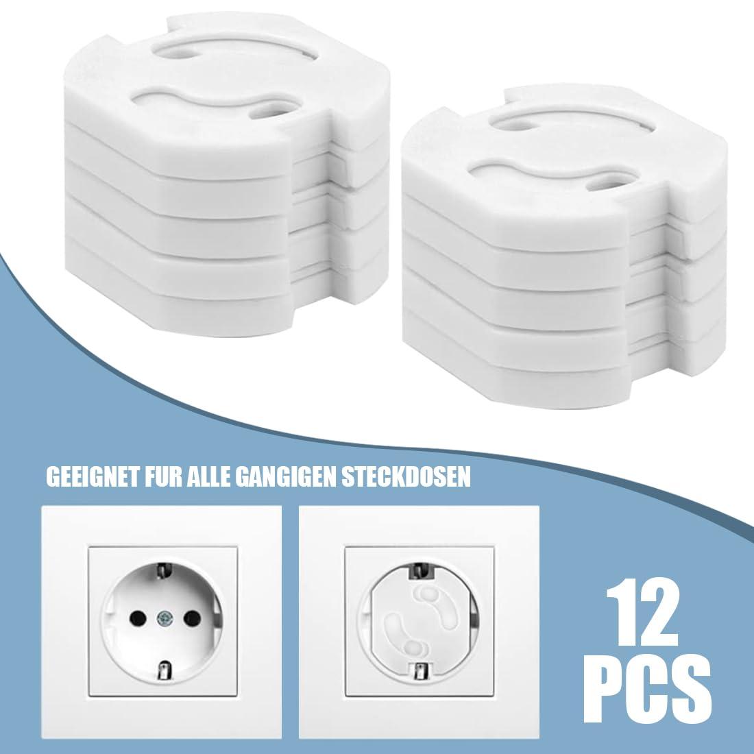 Child Safety Socket Covers - 12 Pack with Rotary Mechanism | Sockets ...