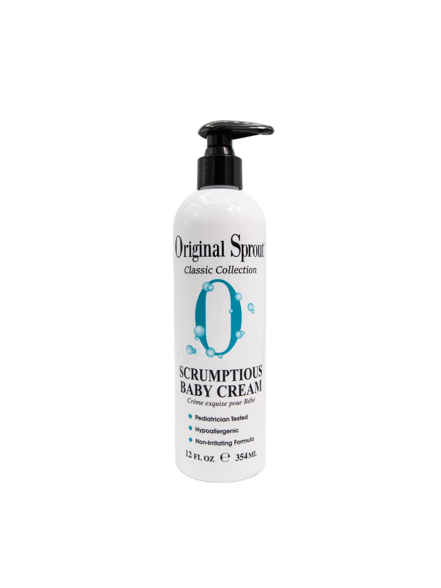 Original Sprout Scrumptious Baby Cream 12 oz - Gentle Kids Moisturizer ...