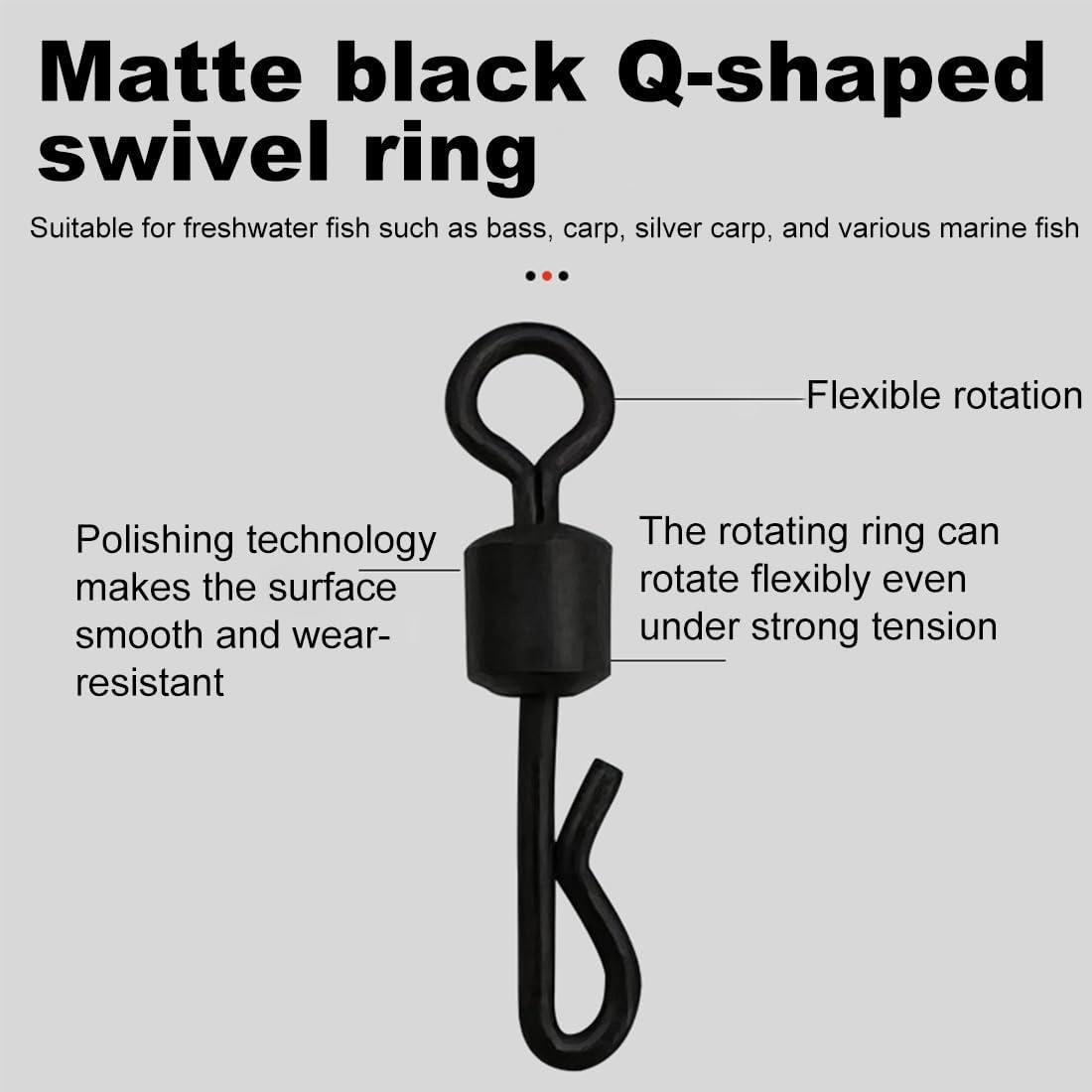 Xiksjw 25-Piece Fishing Clips Set | Quick Change Q-Shaped Vertebrae for ...