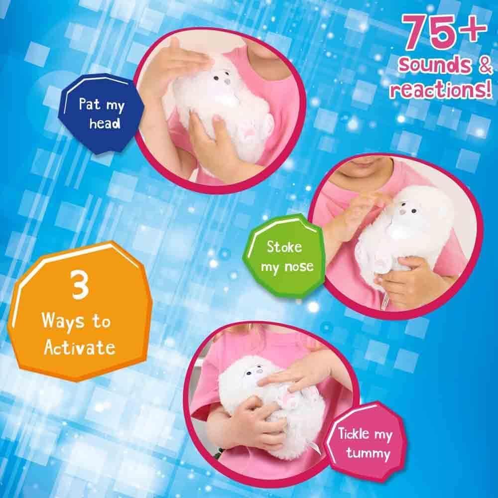 Curlimals Perry Polar Bear Arctic Glow Teddy Bear Sensory Toy | Light ...