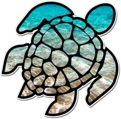 Sea Turtle Beach Ocean Vinyl Sticker Decal - Waterproof 5 - GT Graphics ...