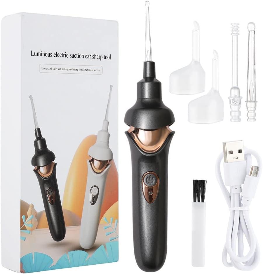 Luminous Electric Ear Cleaner with LED Light - Rechargeable Ear Pick ...
