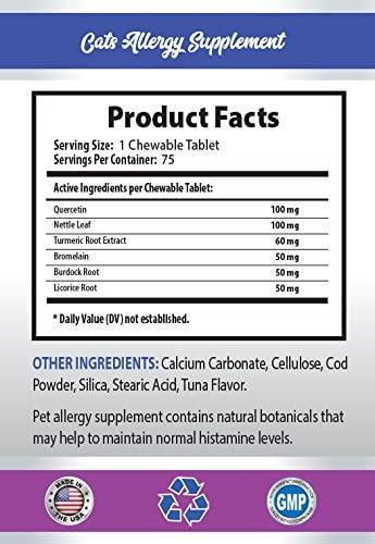 PET SUPPLEMENTS & NUTRITION LLC Cat Itchy Skin Relief - Allergy Relief ...