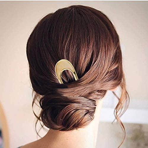Vintage U-Shaped Hair Pins 2PCS - Style 1 C.Gold Color | French Hair ...