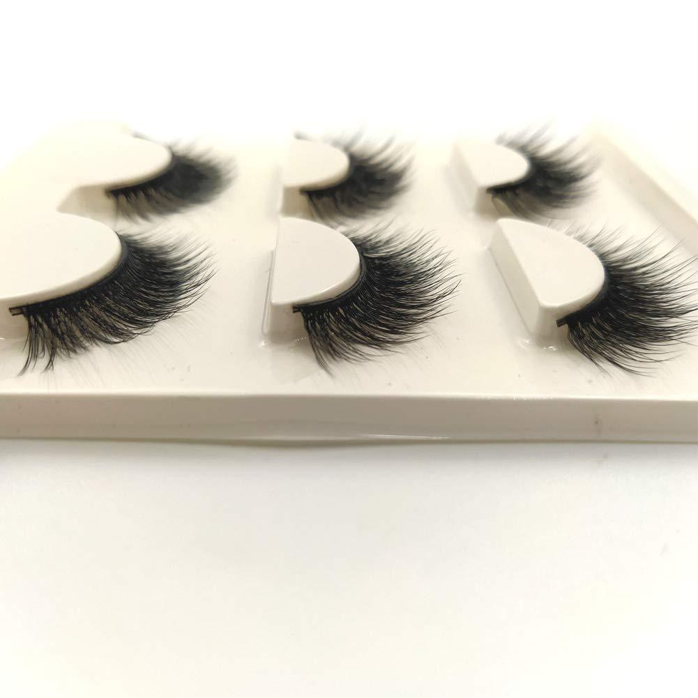 Korea Fiber Faux Mink Handmade False Eyelashes | Reusable Cross Volume ...
