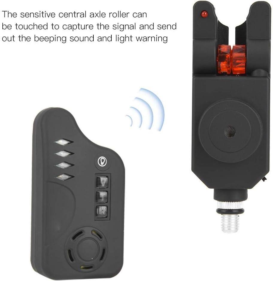 Tihebeyan Carp Fishing Bite Alarm Indicator Set, 4 Emitter + 1 Receiver ...