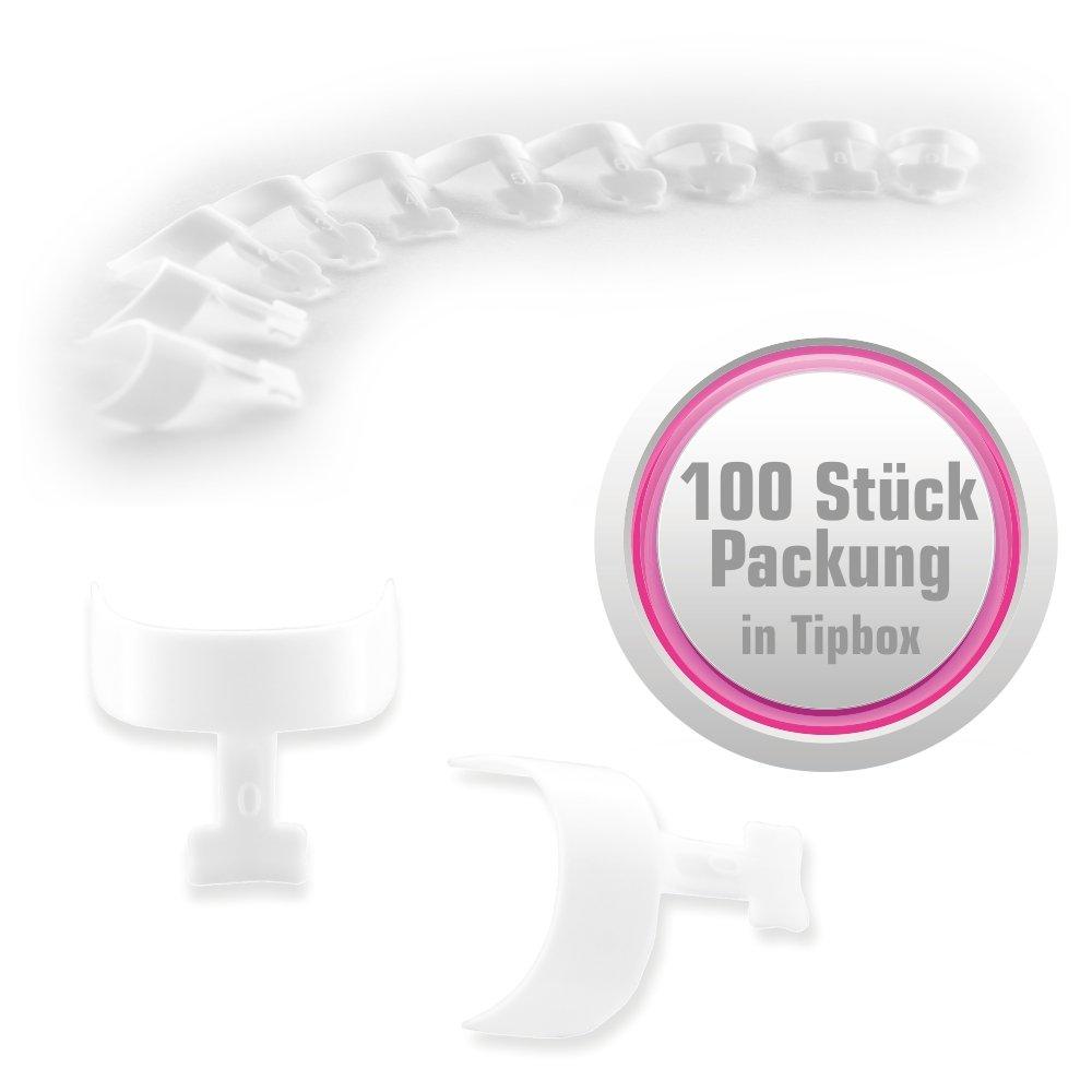 Buy NAILFUN Mini French Tips - 100 White Nail Tips in Tip Box for ...