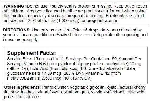 Nutra BioGenesis Methyl Factors - B12 and Methyl Folate for Brain ...