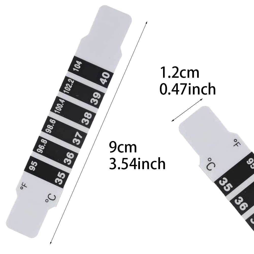 20 Pcs Forehead Temperature Thermometer Strips for Children and Elderly ...